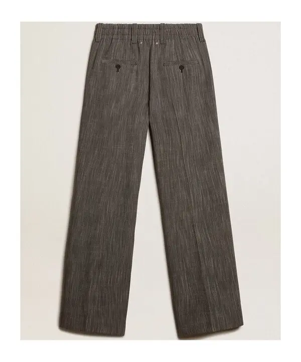 GOLDEN GOOSE High-waisted Tapered-leg Tailored Trousers - Black