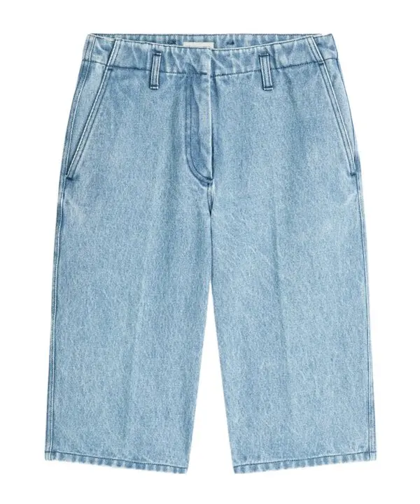 Dries Van Noten Light Wash Denim Bermuda Shorts