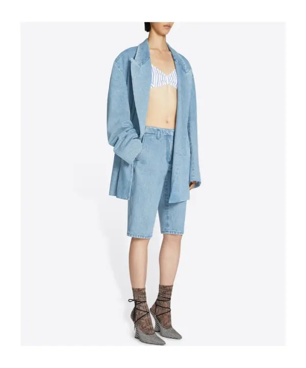 Dries Van Noten Light Wash Denim Bermuda Shorts