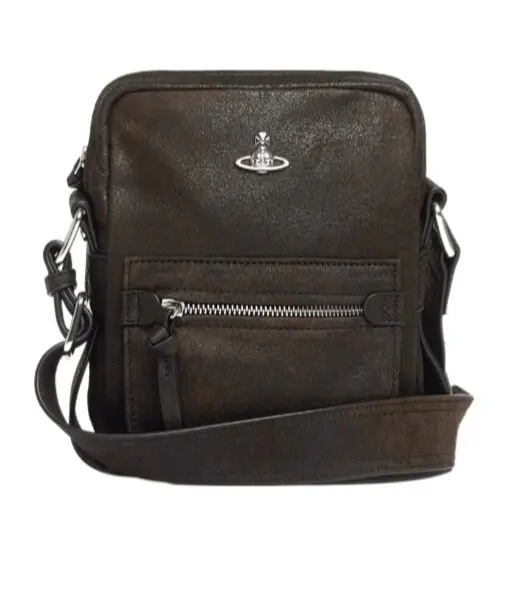VIVIENNE WESTWOOD Jackson Crossbody Satchel - Dark Brown