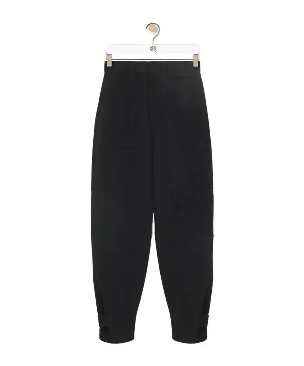 Loewe Tapered Cargo Pants - Black