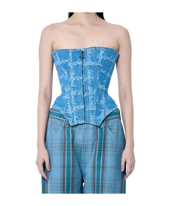 VIVIENNE WESTWOOD Denim Cobrax Corset Top