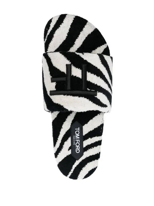 TOM FORD Zebra Print Slides