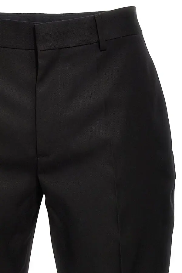 Off-White High Waist Straight Leg Pants