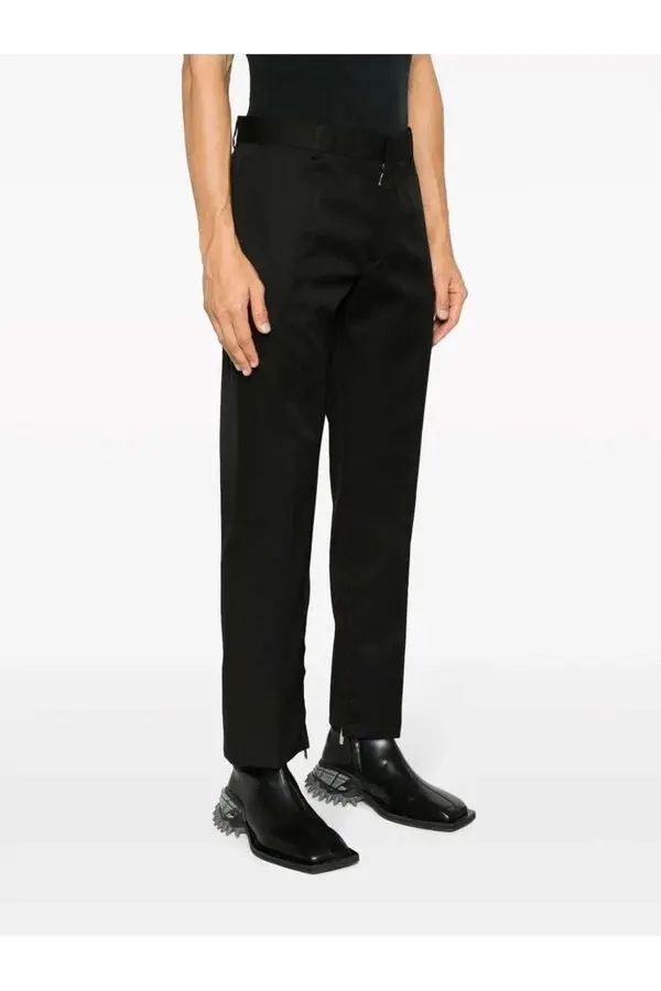 Off-White High Waist Straight Leg Pants