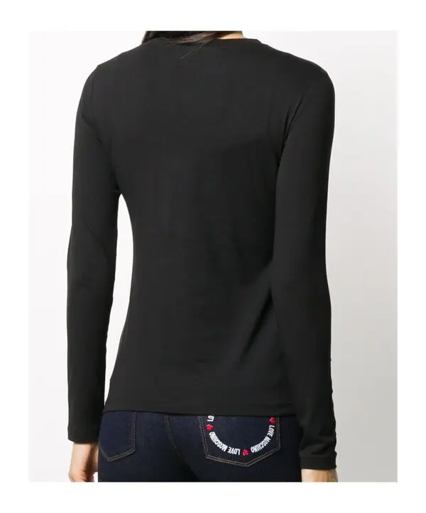 Moschino Long-sleeved T-shirt With Logo Print