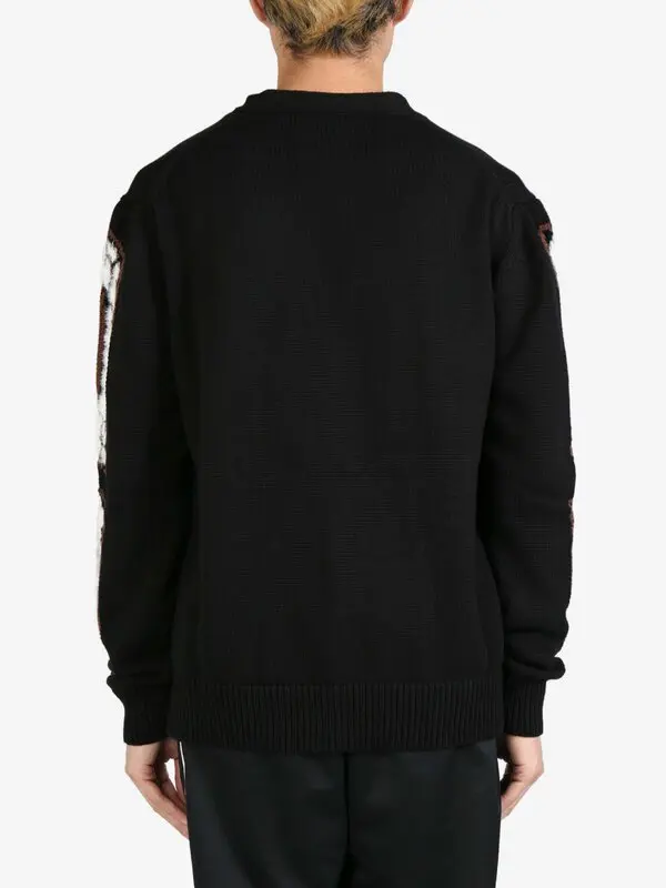 Amiri Leopard Bones Knitted Cardigan