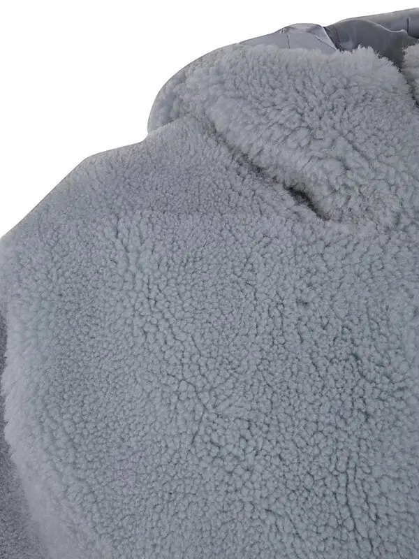 Rick Owens Shearling Cape - Light Blue