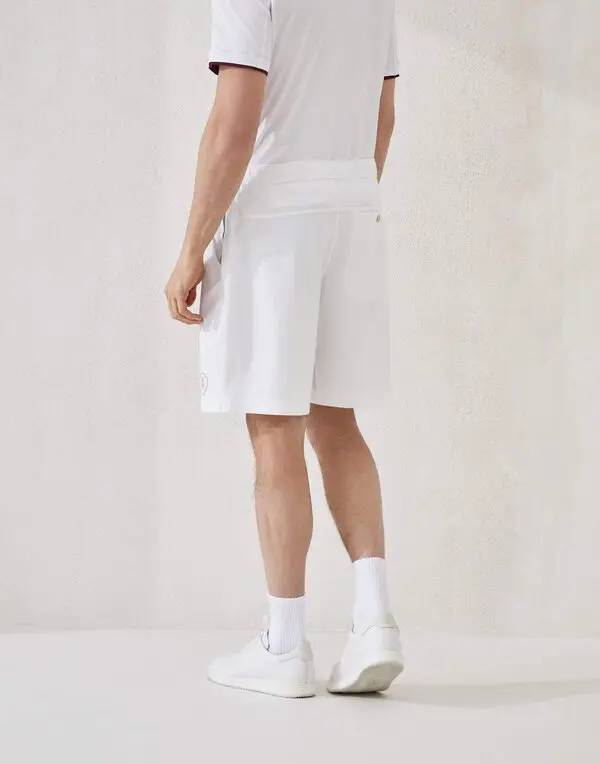 Brunello Cucinelli Logo Printed Interlock Shorts