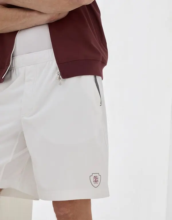 Brunello Cucinelli Logo Printed Interlock Shorts