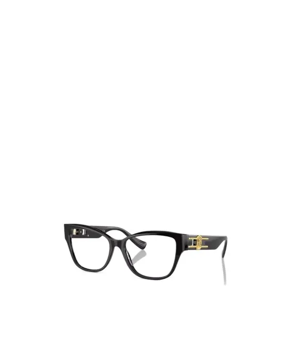 Versace Geometric Frame Eyeglasses - Black