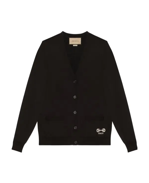 Gucci Gg Intarsia Knit Cardigan