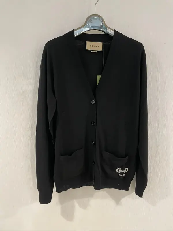 Gucci Gg Intarsia Knit Cardigan