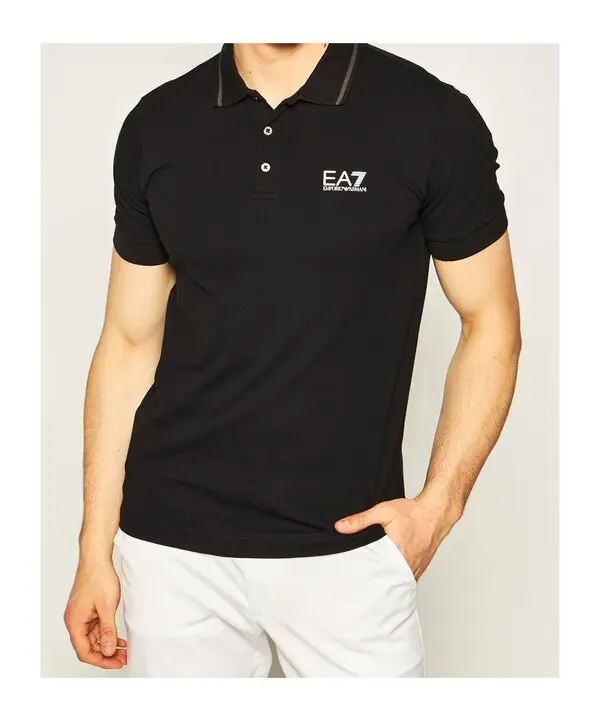 EA7 Logo-print Polo Shirt