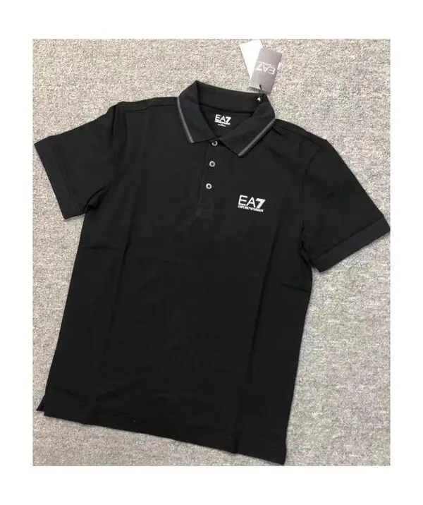 EA7 Logo-print Polo Shirt