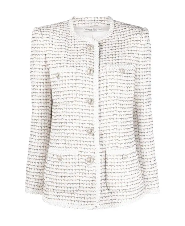 Alessandra Rich Straight Hem Buttoned Jacket - No