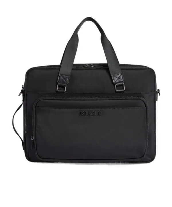 Dsquared2 Logo Detailed Briefcase - Black