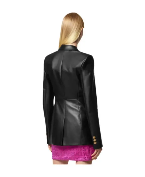 Versace Medusa Leather Blazer
