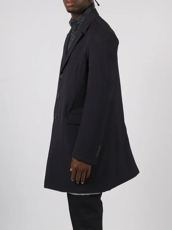 Herno Single-breasted Tailored Coat - Black