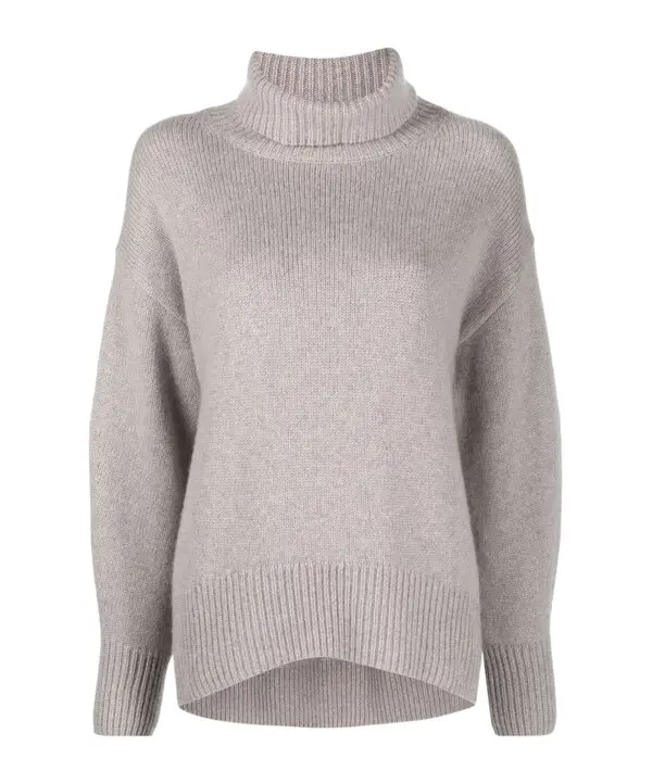 Arch4 Turtleneck Pullover With Rib Trim - Gray