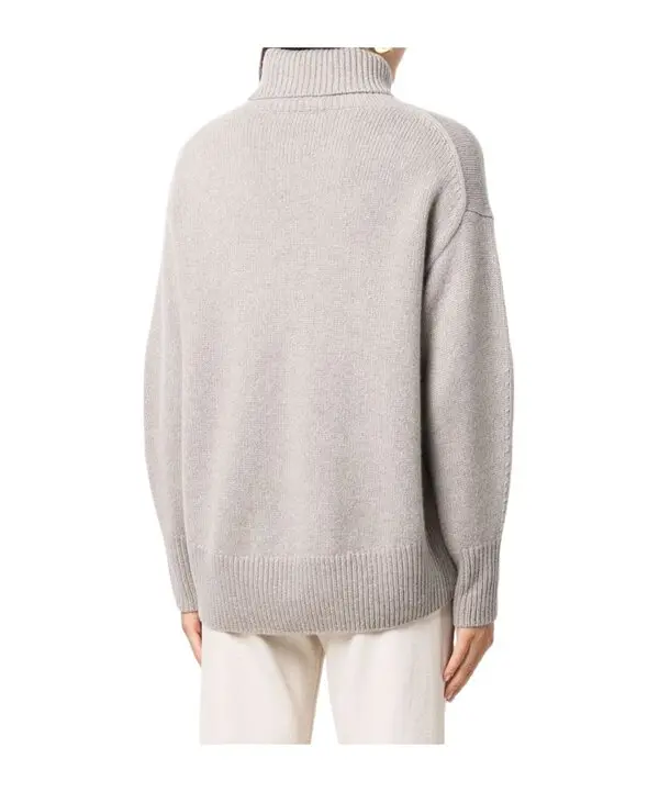 Arch4 Turtleneck Pullover With Rib Trim - Gray
