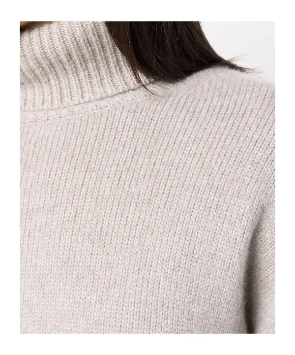 Arch4 Turtleneck Pullover With Rib Trim - Gray