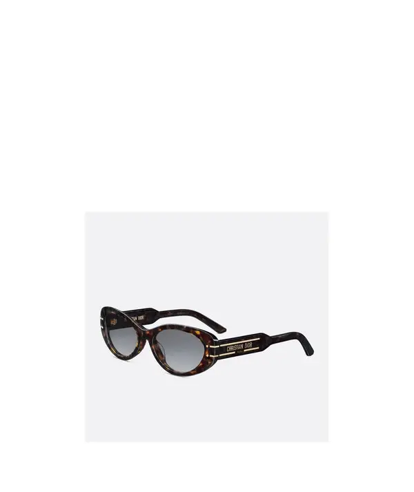 Dior Tortoiseshell-effect Acetate Sunglasses With Gold-tone Signature