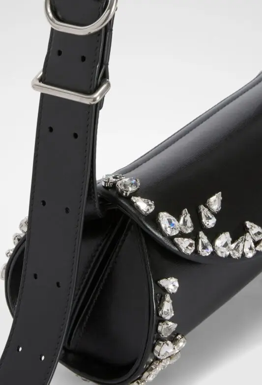 JIL SANDER Embellished Small Shoulder Bag - Black