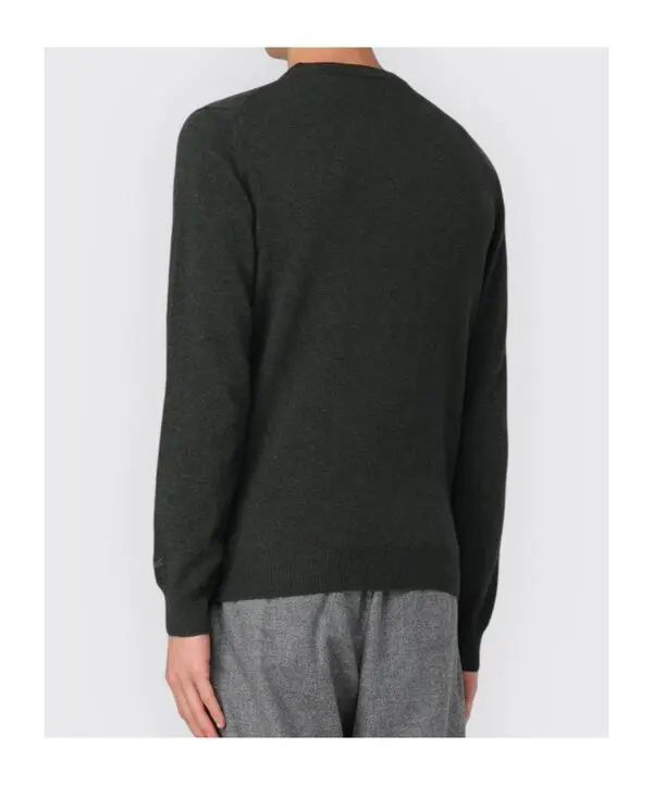 Woolrich Logo Embroidered Crewneck Jumper - Black