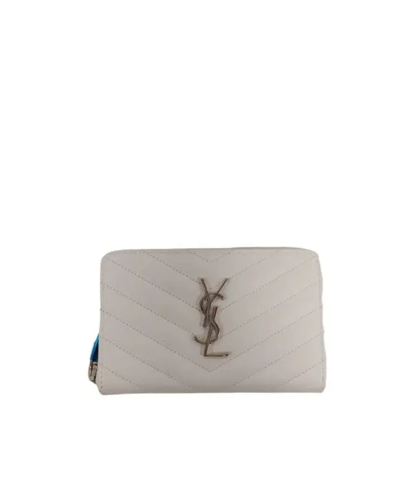 Saint Laurent Logo Wallet - Gray