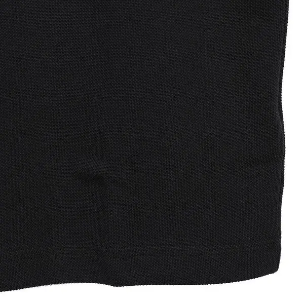 Burberry Logo Embroidered Short Sleeved Polo Shirt - Black