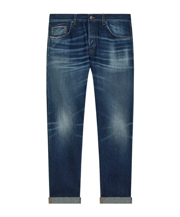 DONDUP Logo Patch Jeans - Blue