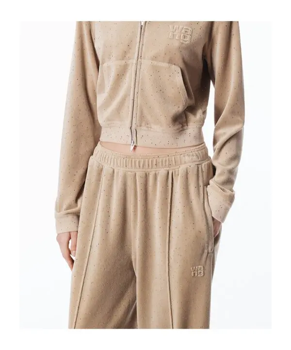 Alexander Wang Terry Oversized Mid-rise Belted Sweatpants - Warm Taupe