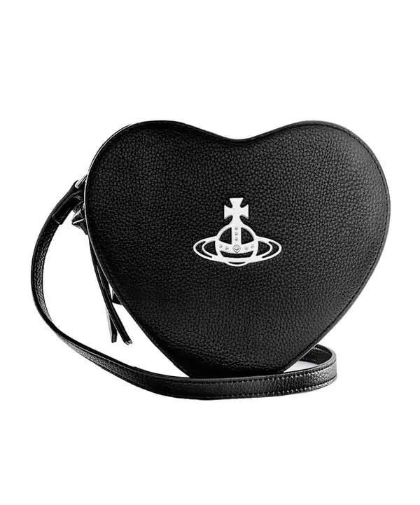 VIVIENNE WESTWOOD Louise Heart-shaped Crossbody Bag - Black