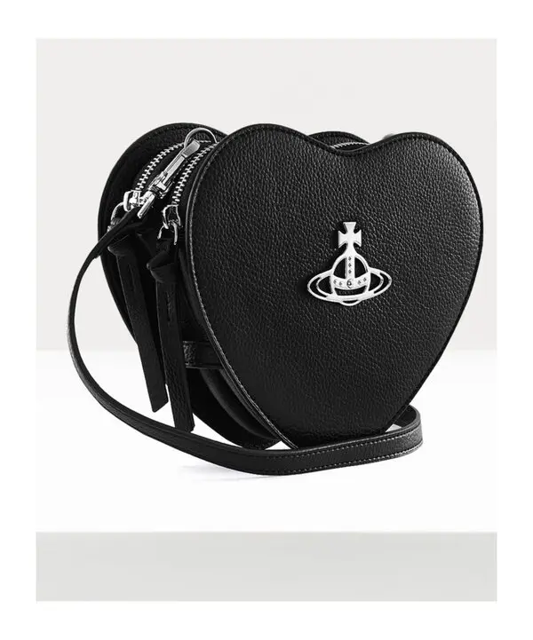 VIVIENNE WESTWOOD Louise Heart-shaped Crossbody Bag - Black