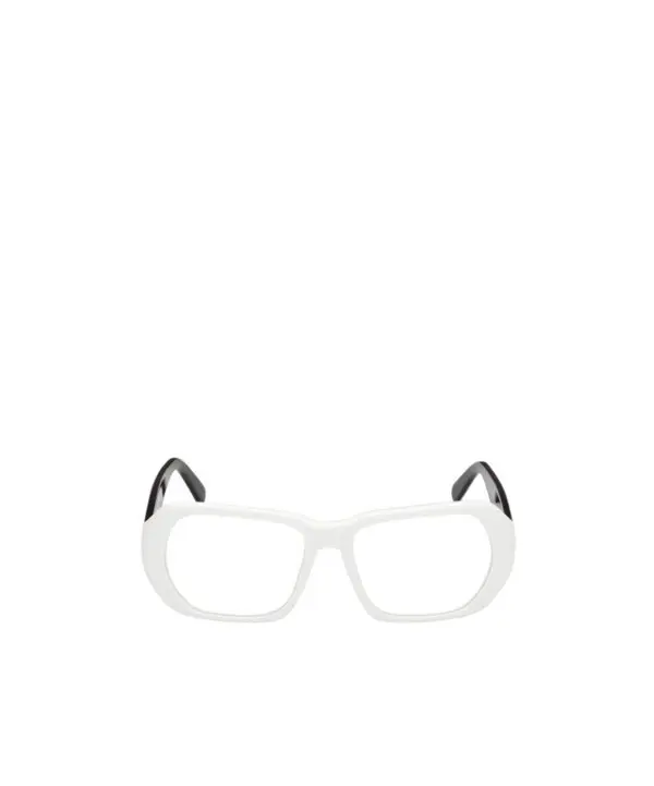 Moncler Rectangle Frame Eyeglasses - White
