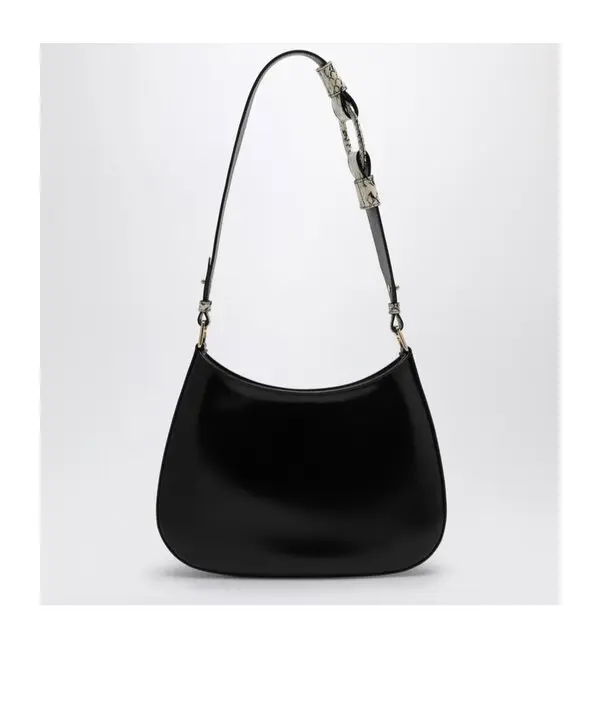 Prada Cleo Shoulder Bag With Triangle Logo - Black
