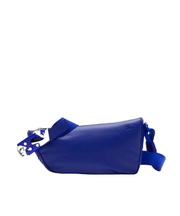 Burberry Shield Leather Crossbody Bag - Blue