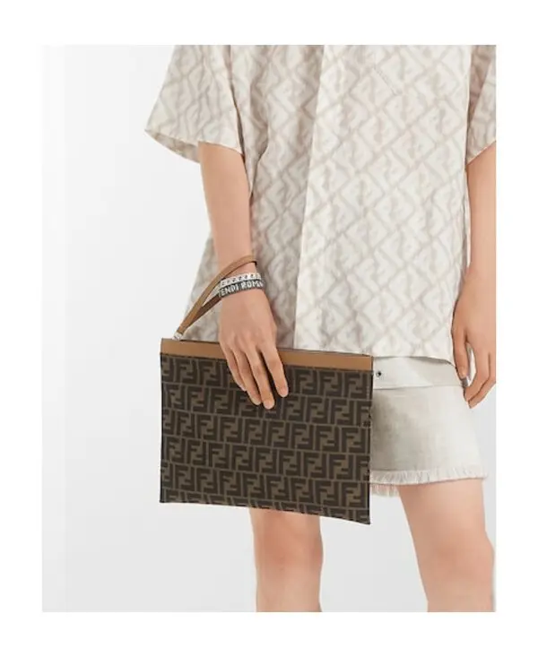 Fendi Ff Medium Flat Pouch