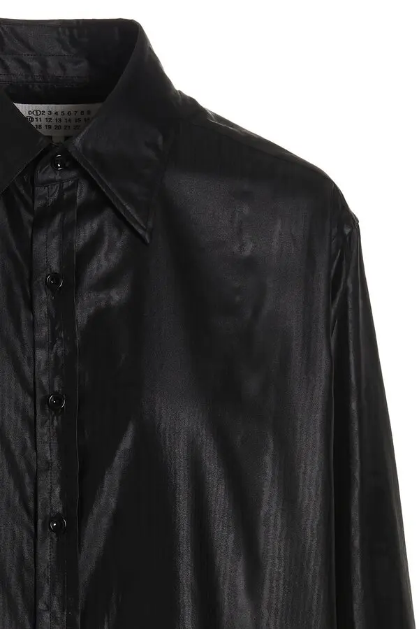 MAISON MARGIELA Long-sleeved Shirt With Coated Effect