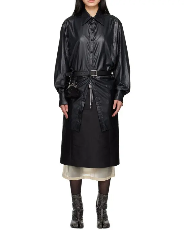 MAISON MARGIELA Long-sleeved Shirt With Coated Effect