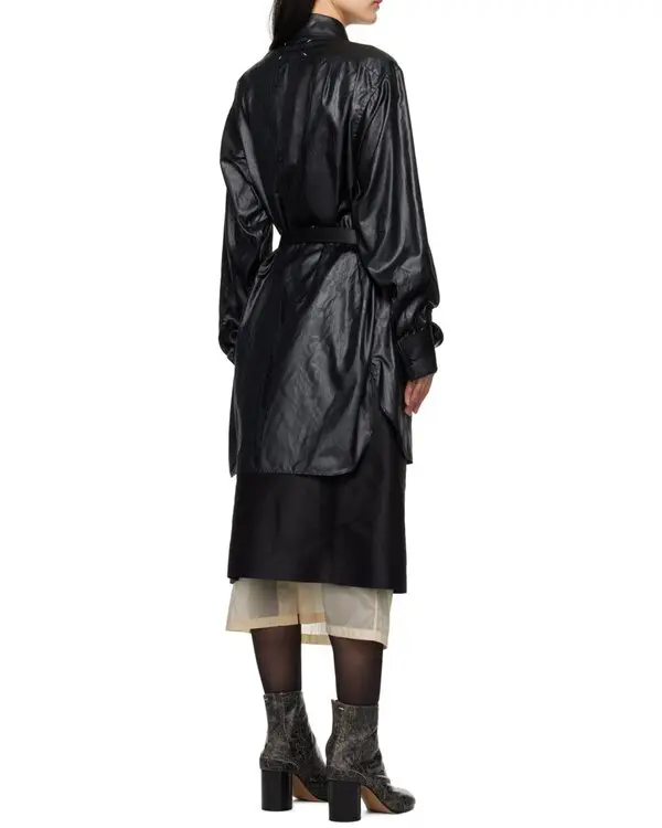 MAISON MARGIELA Long-sleeved Shirt With Coated Effect