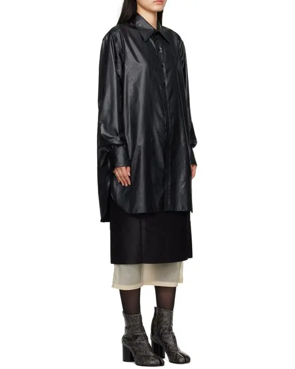 MAISON MARGIELA Long-sleeved Shirt With Coated Effect