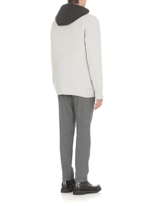 FAY Knitted Cardigan With T-buckle Closure