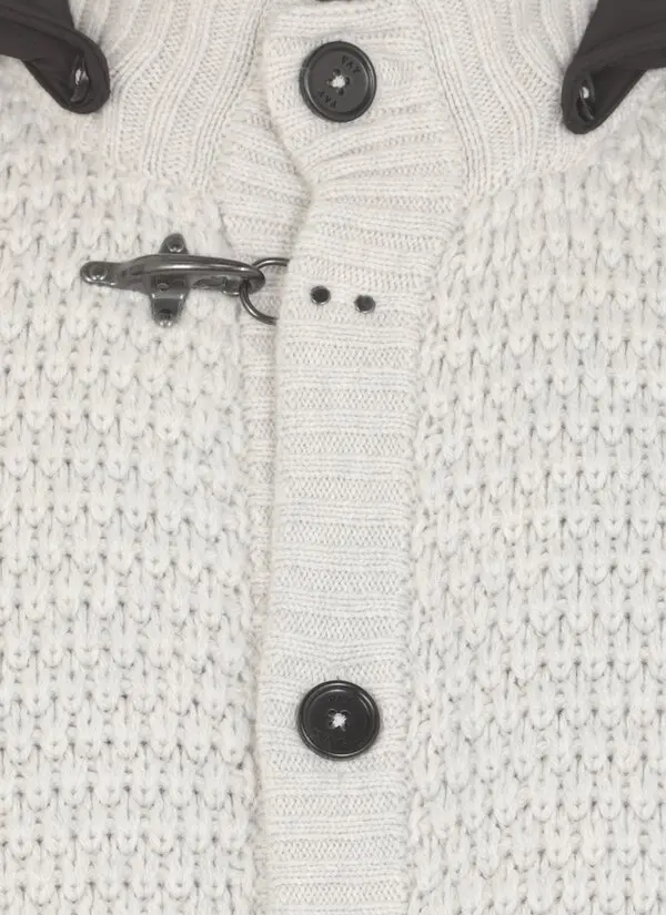 FAY Knitted Cardigan With T-buckle Closure