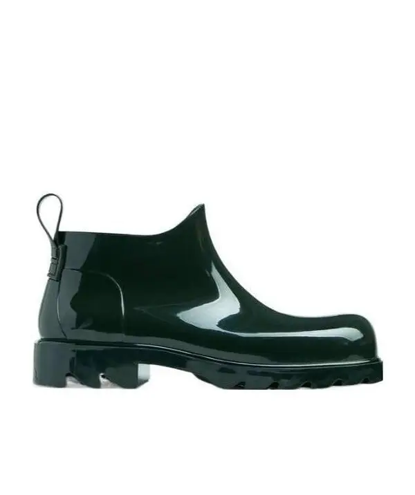 Bottega Veneta Rubber Ankle Boots - Dark Green
