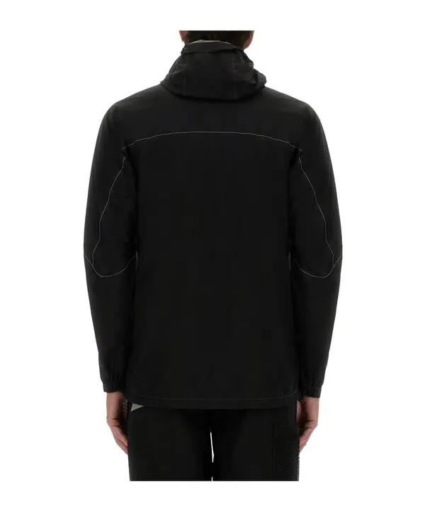 AND WANDER 3l Ul Hooded Jacket With Logo Emblem
