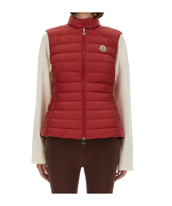 Moncler Sleeveless Down Jacket - Red