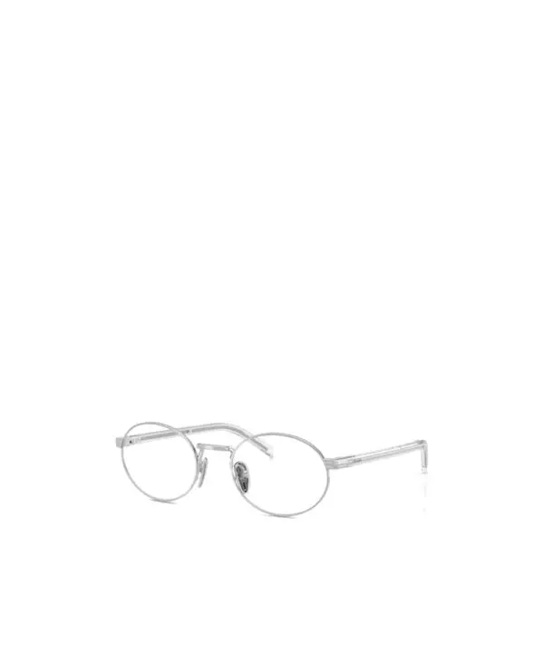 Prada Oval Frame Glasses - White