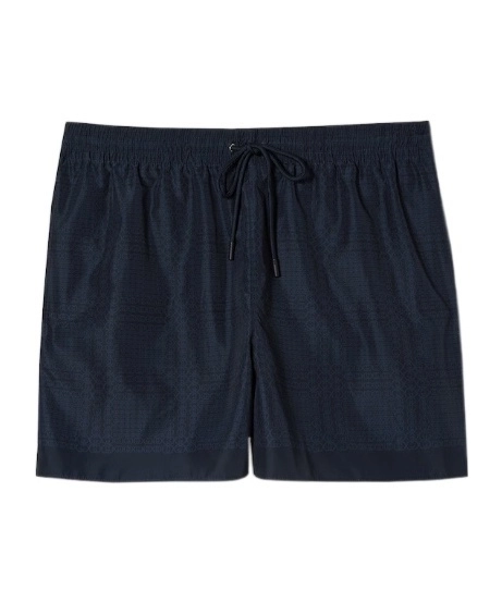 Gucci Allover Interlocking G Print Poplin Swim Shorts - Blue